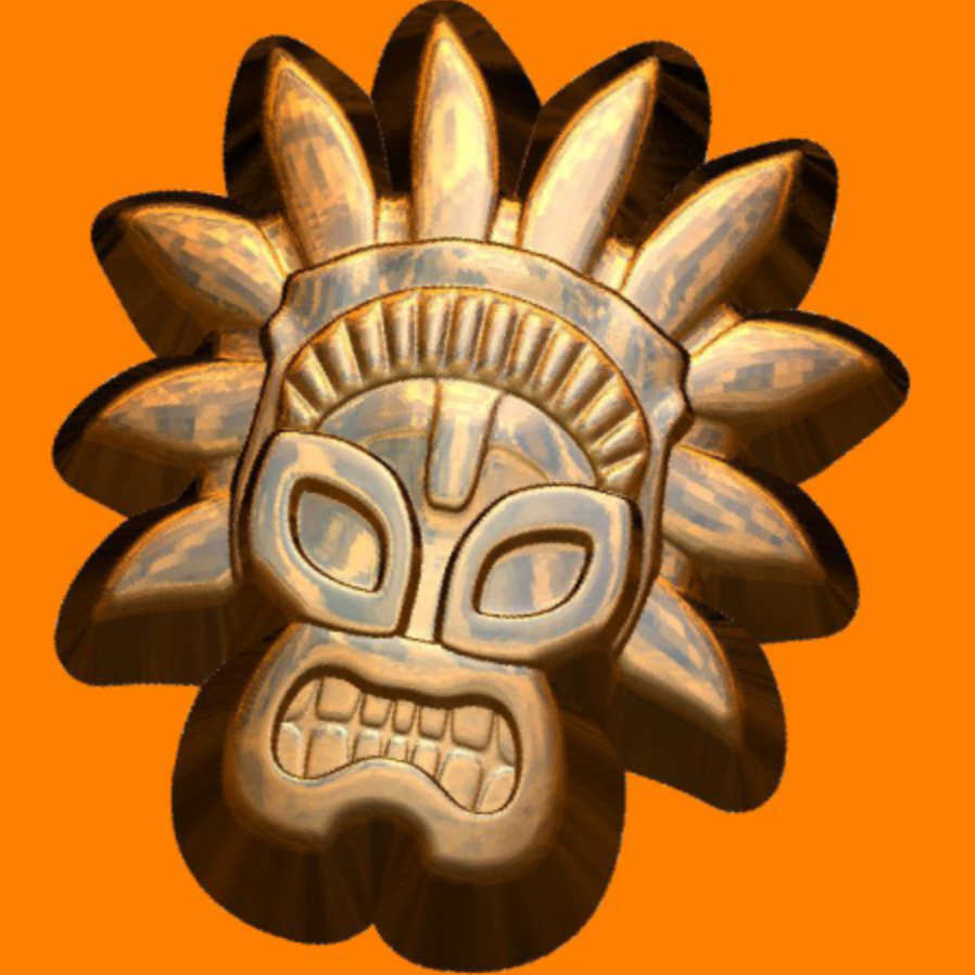 TIKI MASK MOLD / Shapem